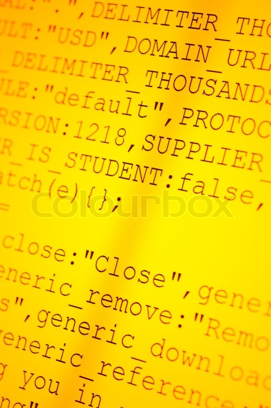 HTML-Codes | Stock Bild | Colourbox