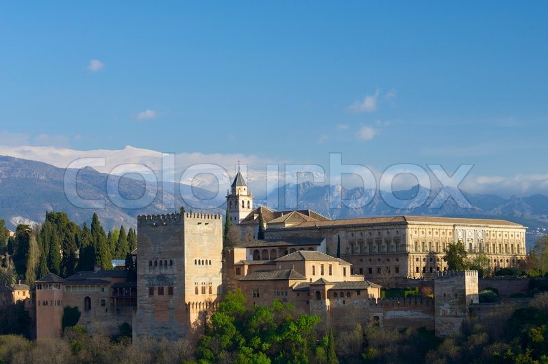 Sunset in Alhambra | Stock image | Colourbox