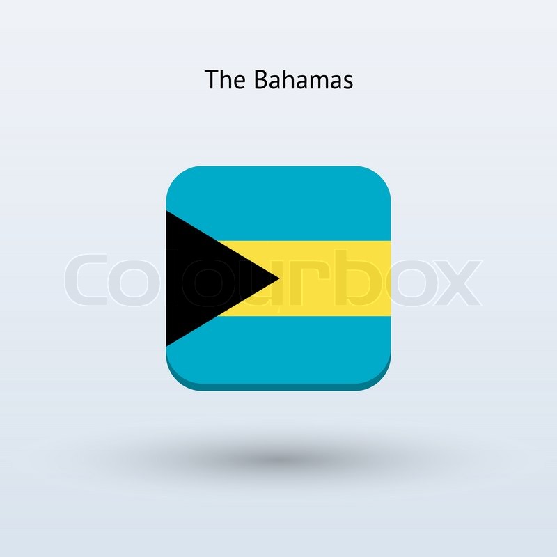 Bahamas flag icon. Vector ... | Stock vector | Colourbox