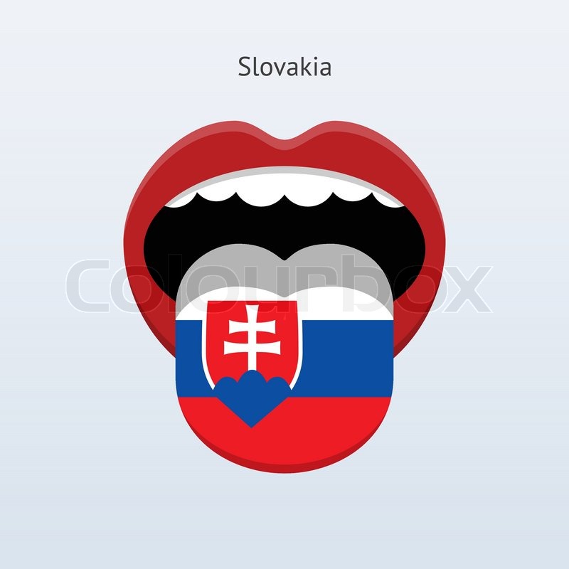 Slovakia language. Abstract human ... | Stock Vector | Colourbox