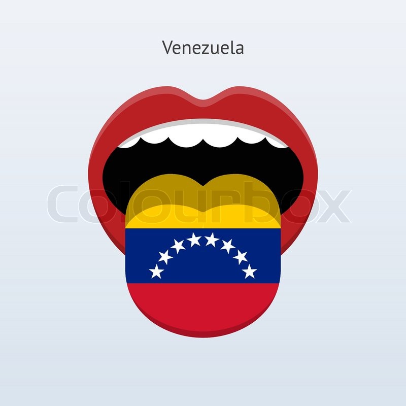 Venezuela language. Abstract human ... | Stock vector | Colourbox