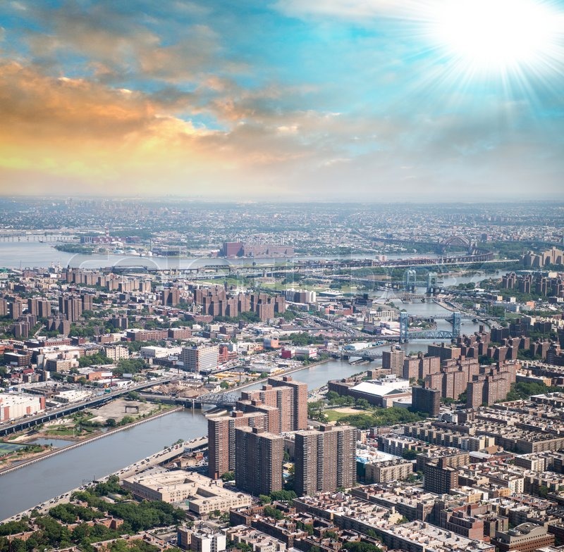 New York City peripheric area as seen ... | Stock image | Colourbox