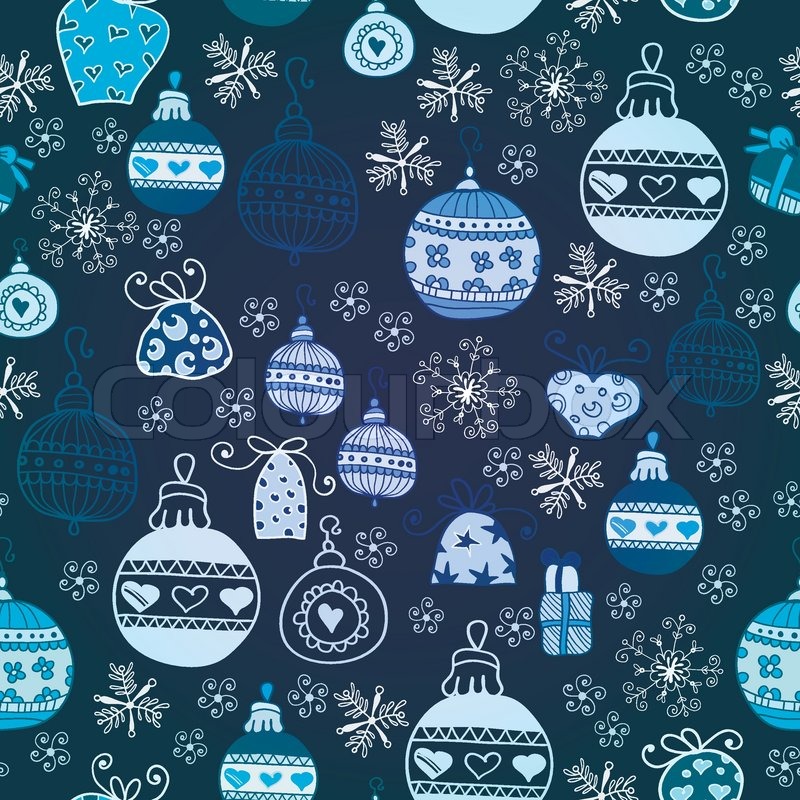 Blue Christmas Patterns