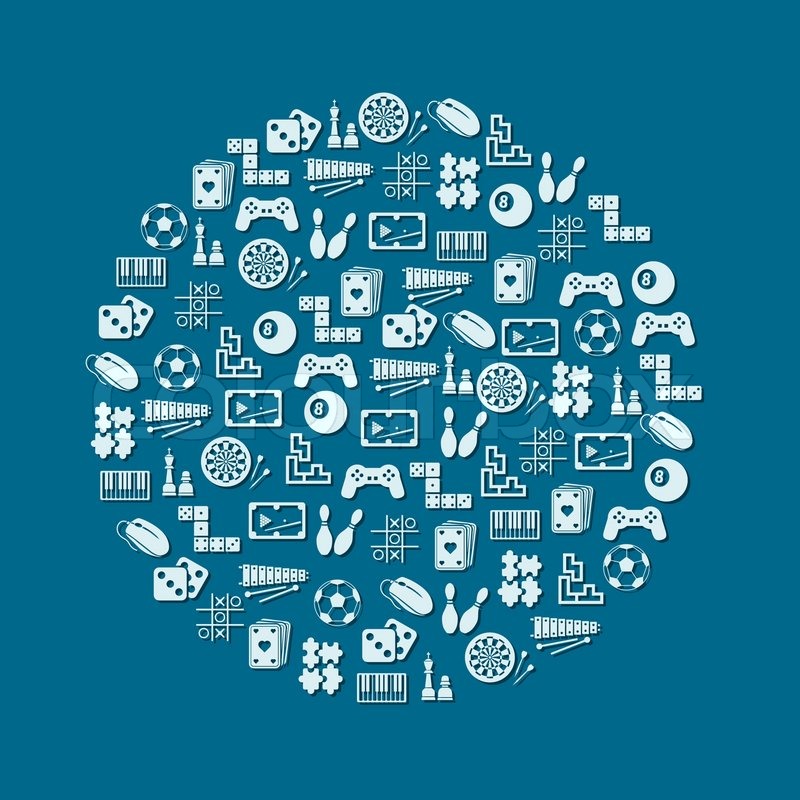 Game icons in circle | Stock vector | Colourbox