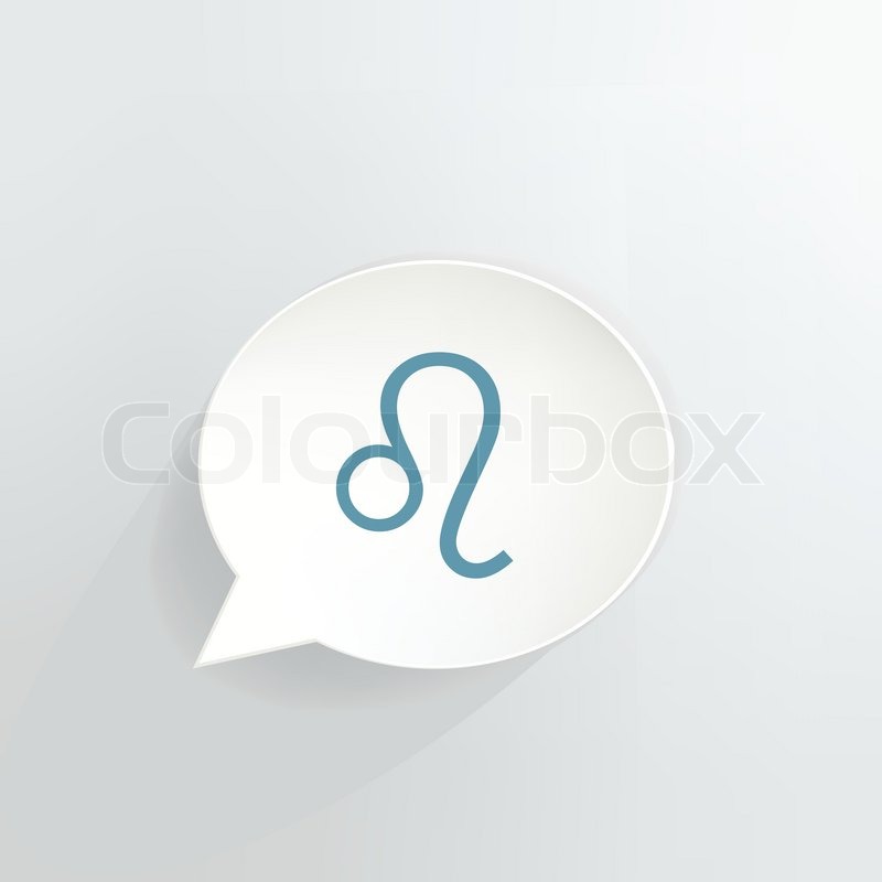 Leo speech bubble. | Stock vector | Colourbox