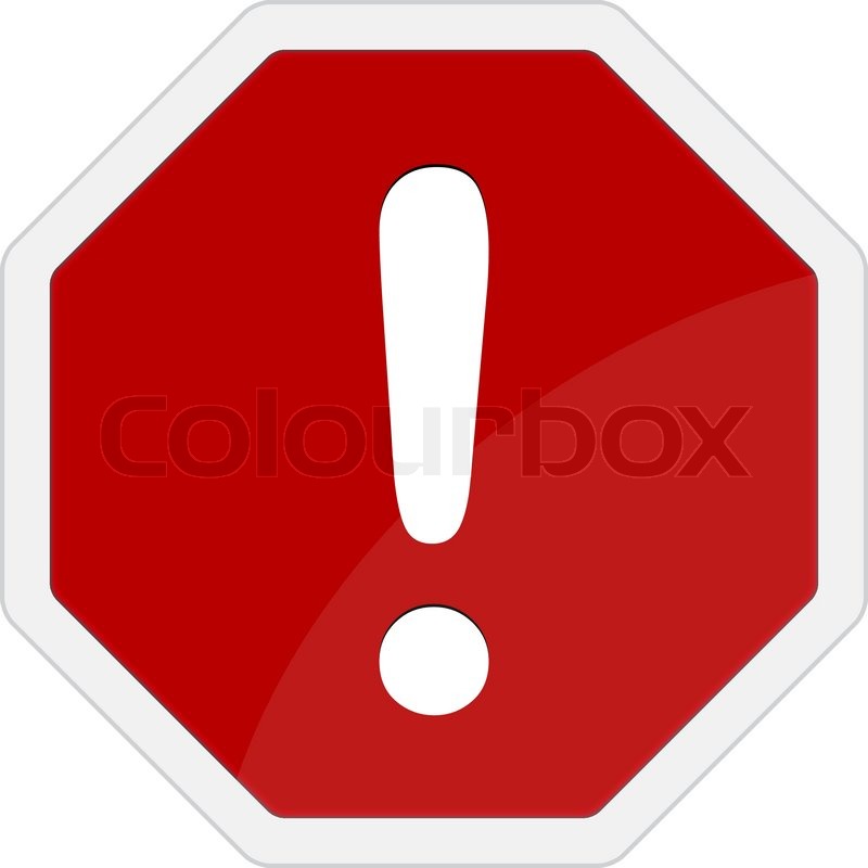 Ausrufezeichen Gefahr Zeichen | Vektorgrafik | Colourbox