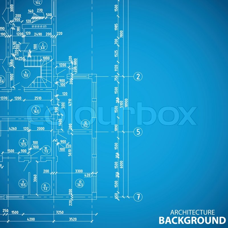 New Detailed architectural project for ... | Stock vector | Colourbox