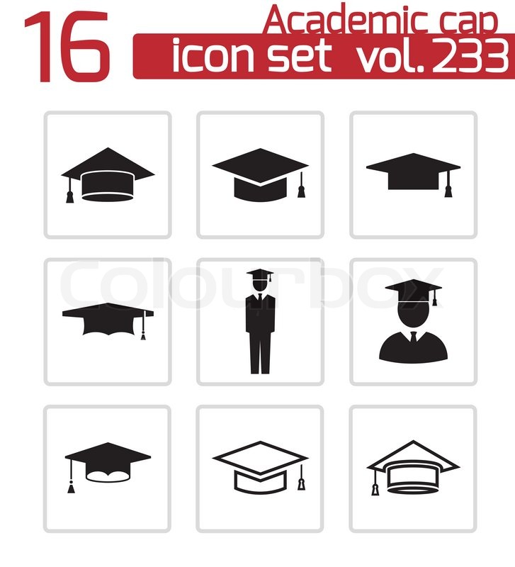 Vektor schwarz akademische Kappe-Icons ... | Stock-Vektor | Colourbox Vektor schwarz akademische Kappe-Icons ... | Stock-Vektor | Colourbox