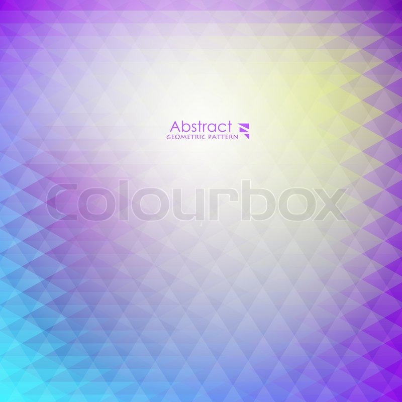 Abstrakt lila geometrisches Muster | Stock-Vektor | Colourbox