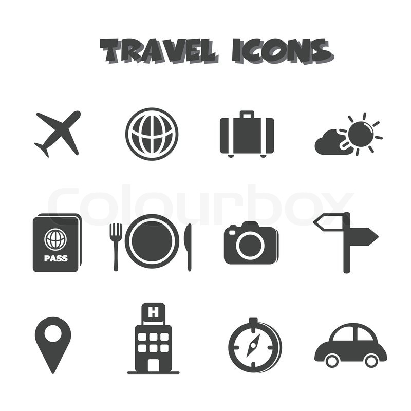 Reise-Ikonen | Stock-Vektor | Colourbox