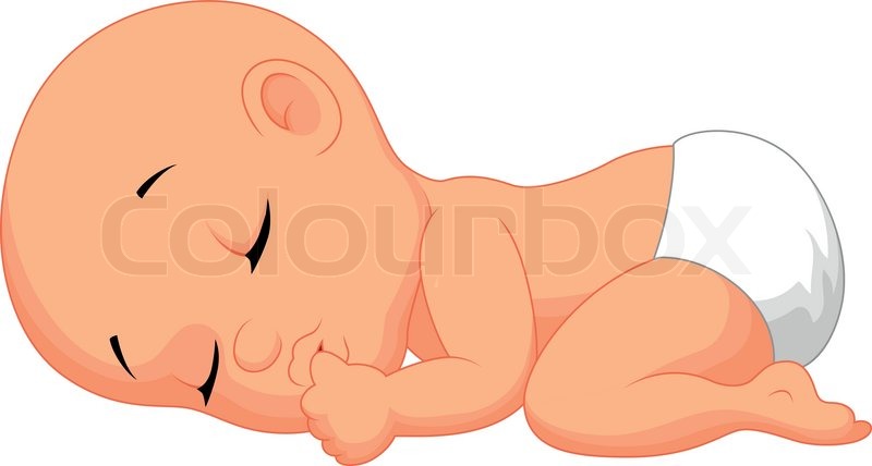 Vector illustration of Baby cartoon sleeping sucking finger | Stock ... Vector illustration of Baby cartoon sleeping sucking finger | Stock ...