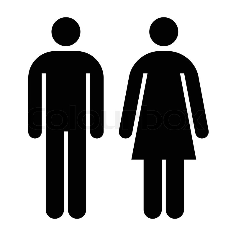 Ikon, mand, sort | stock vektor | Colourbox