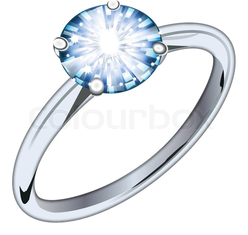 Silver ring | Stock vector | Colourbox