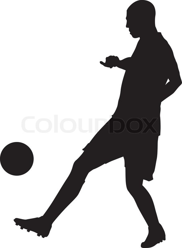 Soccer player detailed vector ... | Stock vector | Colourbox