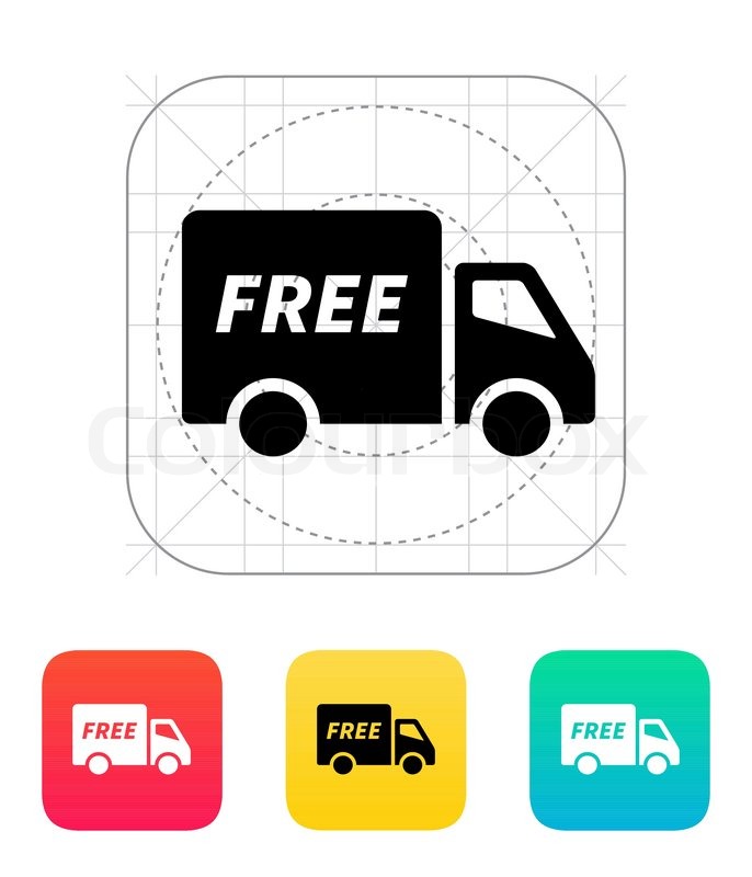 Free delivery icon. Vector ... | Stock vector | Colourbox