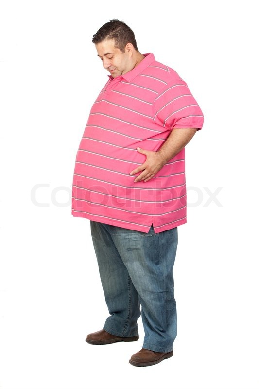 Overweight Man Full Body