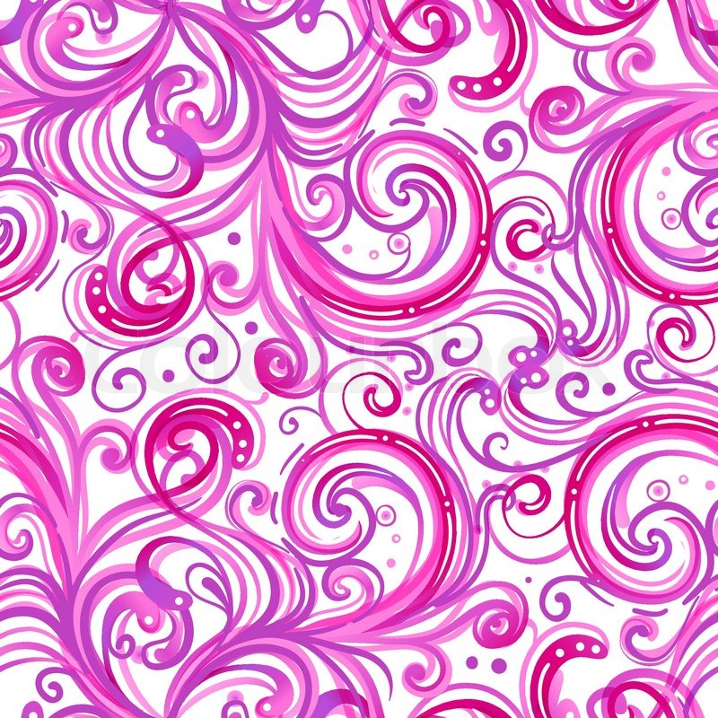 Beautiful pink swirls background. ... | Stock vector | Colourbox