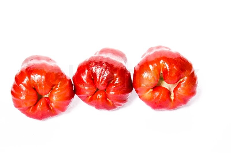 Red fruit, rose apples or chompoo ... | Stock image | Colourbox