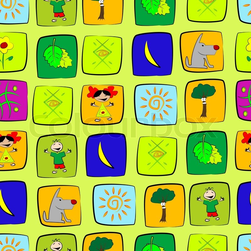 Cartoon seamless. Vector eps 10 | Stock vector | Colourbox