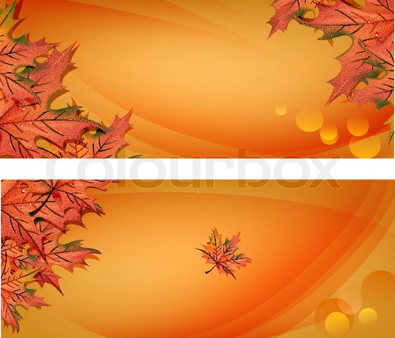 October banner. Vector | Stock vector | Colourbox