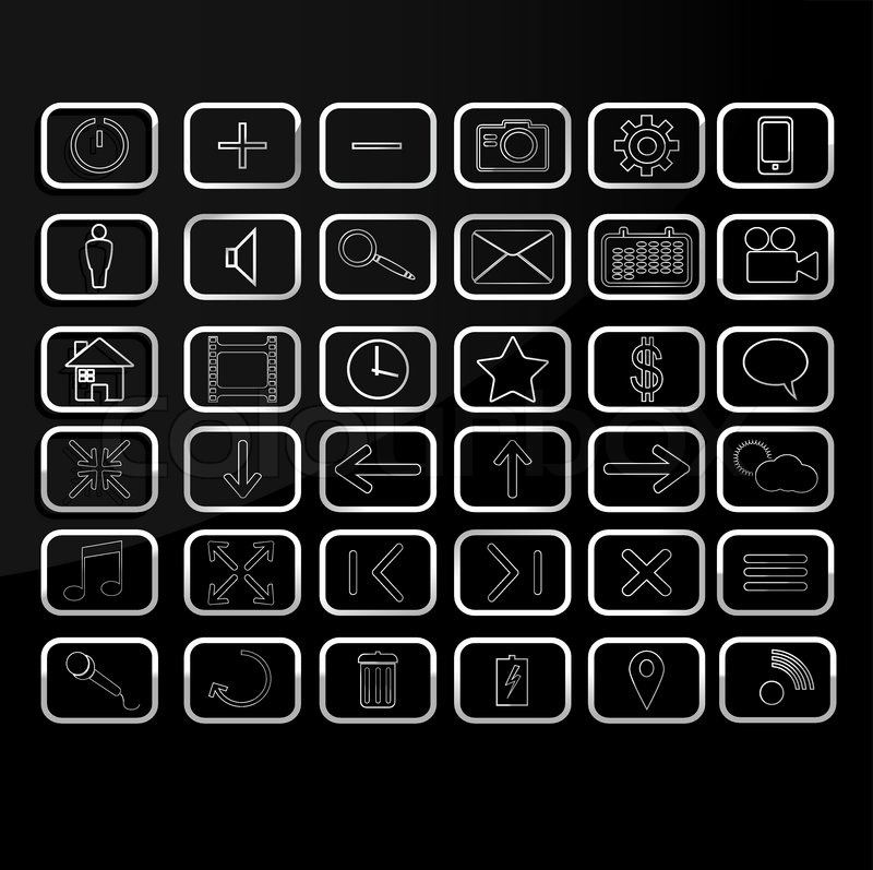 Simple icons. Vector eps 10 | Stock vector | Colourbox