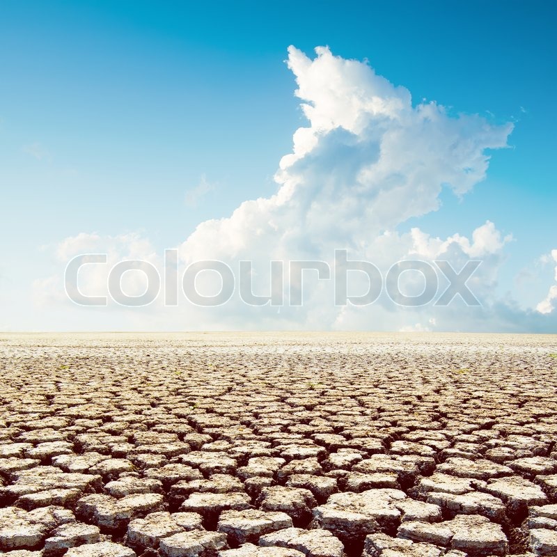 Global warming. hot weather in desert ... | Stock image | Colourbox