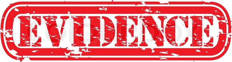 Evidence grunge rubber stamp, vector ... | Stock vector | Colourbox