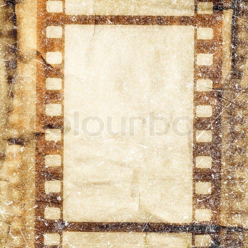 Vintage background with film frame | Stock image | Colourbox