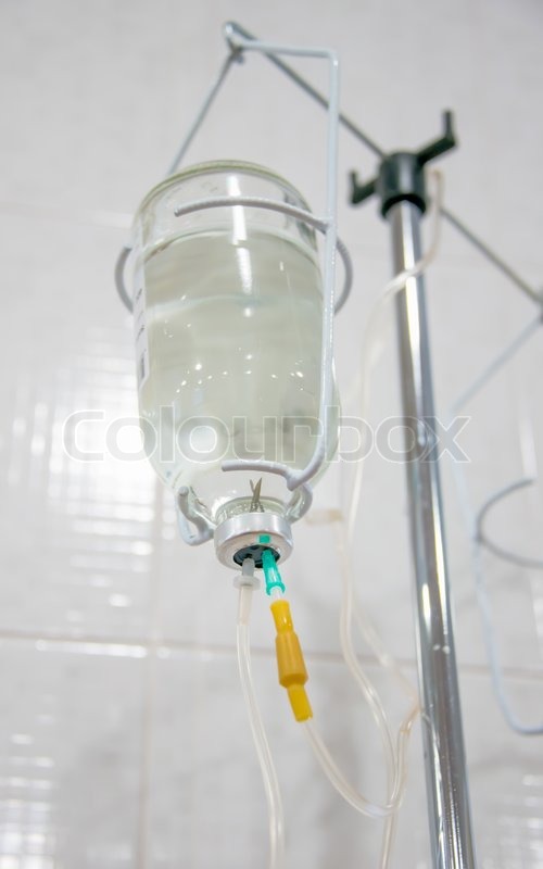 Intravenous drip medication in the ... | Stock image | Colourbox
