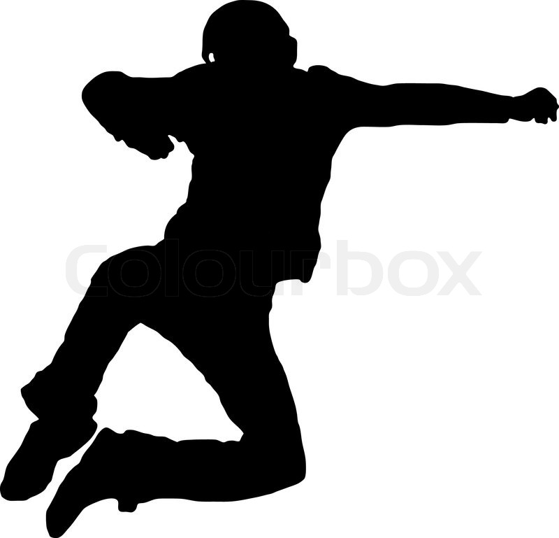Free clip art man jumping