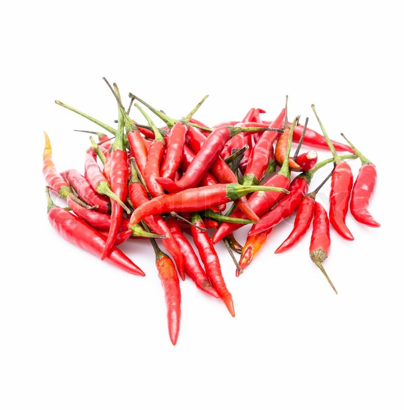Chilli on white background | Stock Photo | Colourbox