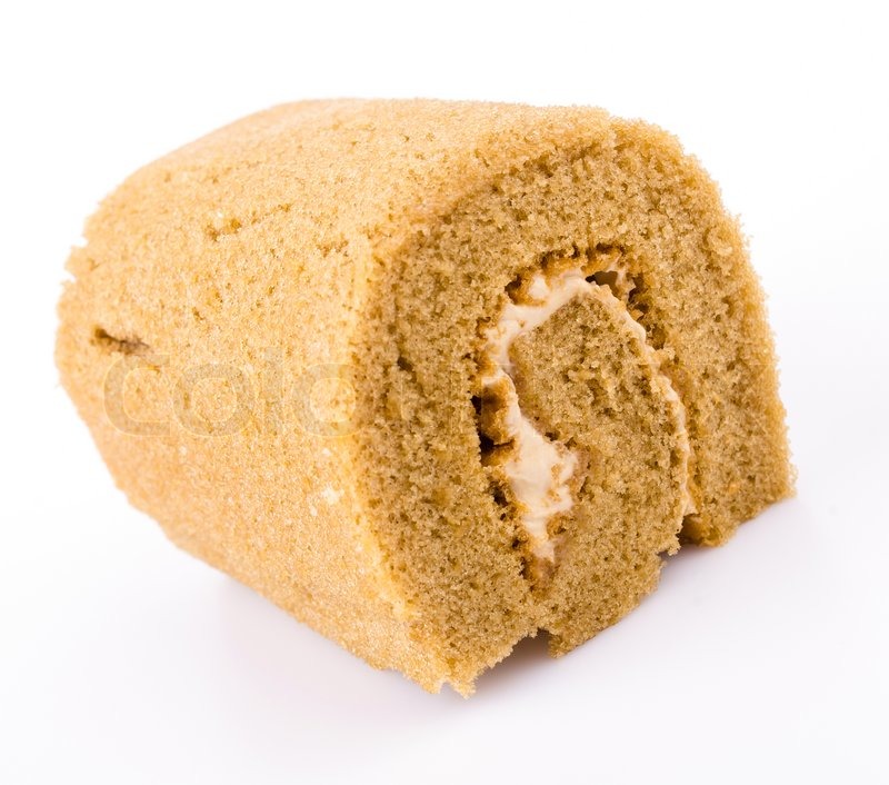 Yam roll on white background | Stock image | Colourbox