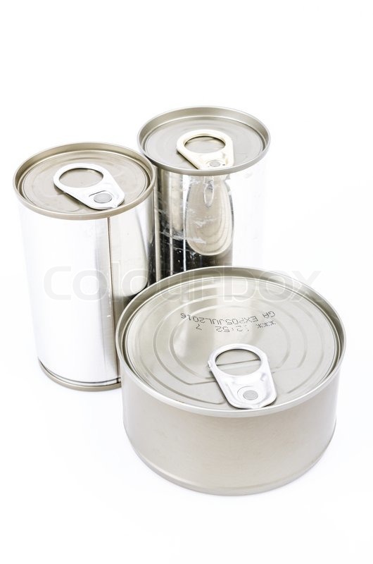 Can on white background | Stock image | Colourbox