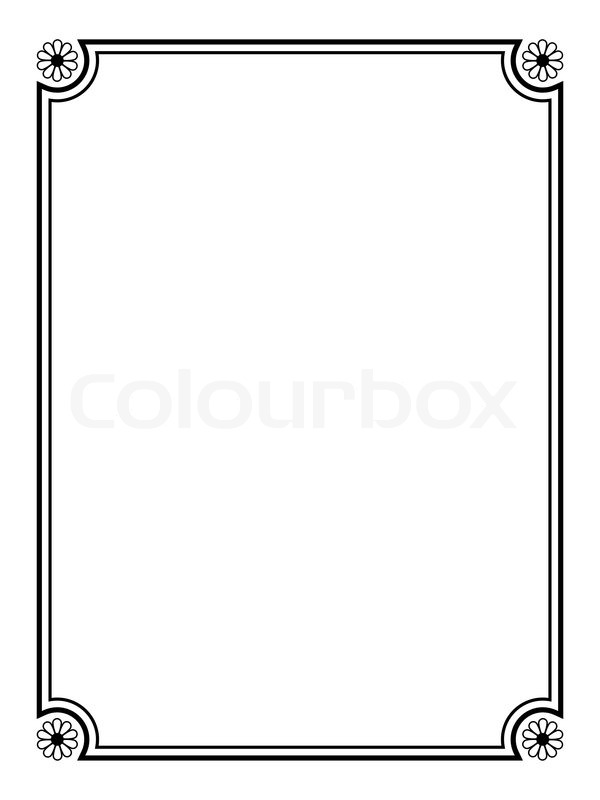Simple Black Frame Design