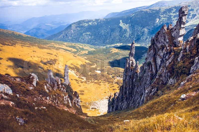 Beautiful mountains landscape in ... | Stock image | Colourbox