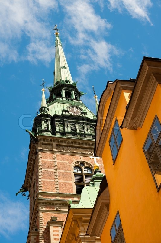 German Church in Stockholm; GPS ... | Stock image | Colourbox