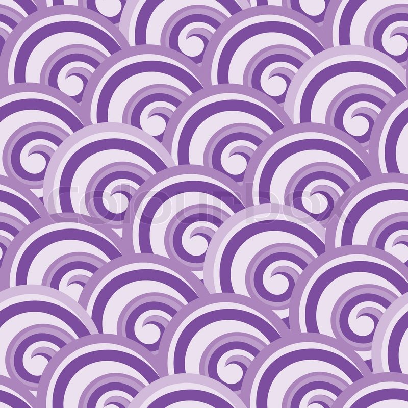 Purple seamless swirl pattern | Stock vector | Colourbox