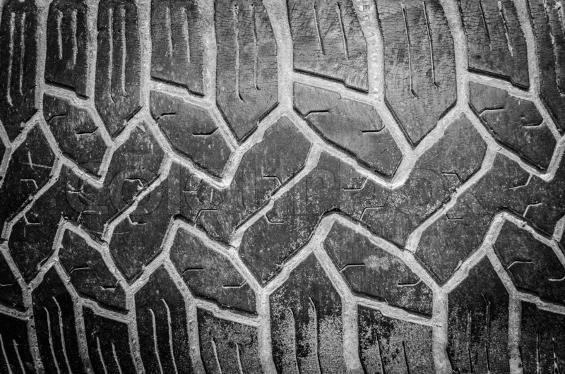 Tire texture using as background | Stock image | Colourbox