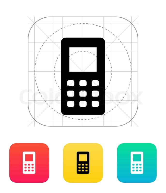 Mobile phone screen icon. Vector ... | Stock vector | Colourbox