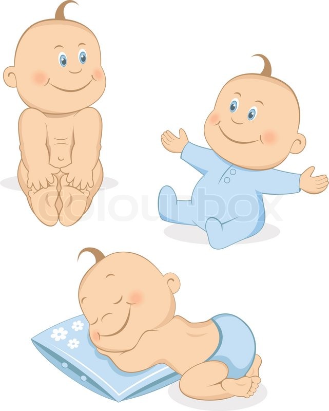 Baby boy vector set | Stock vector | Colourbox