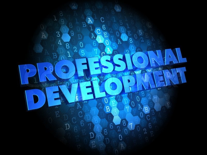 Professional Development in Blue Color ... | Stock image | Colourbox