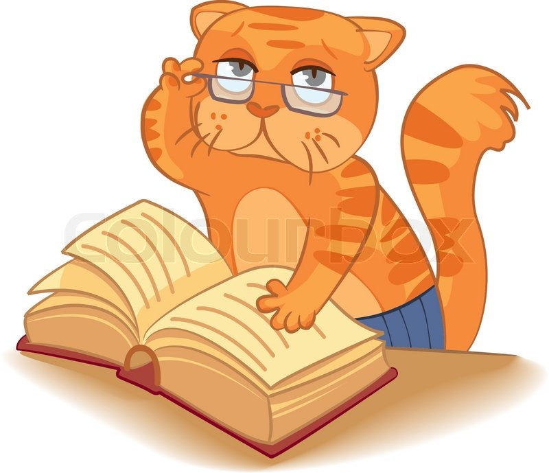 Cat - scientist. Vector illustration. ... | Stock vector | Colourbox