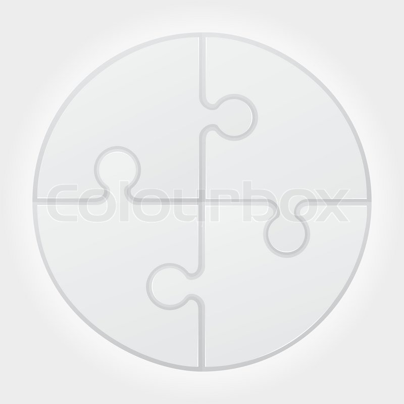 Round puzzle vector illustration ... | Stock vector | Colourbox