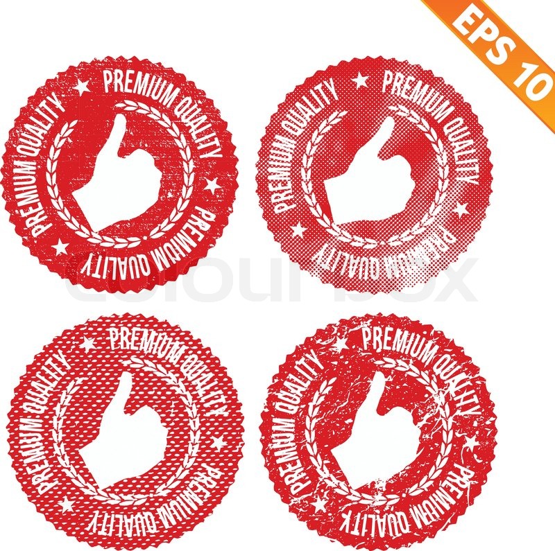 Rubber stamp premium quality - Vector ... | Stock vector | Colourbox