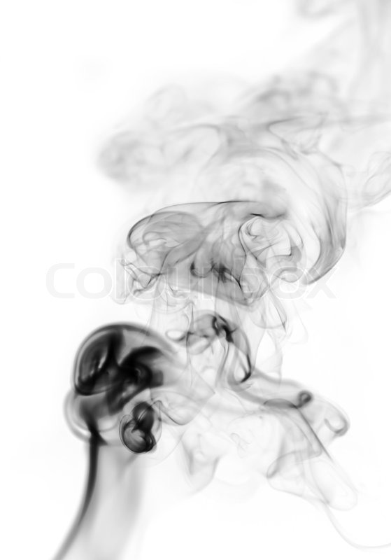Abstract black smoke pattern over the ... | Stock image | Colourbox