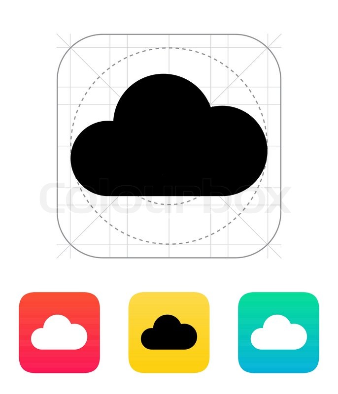 Cloud computing icon. Vector ... | Stock vector | Colourbox