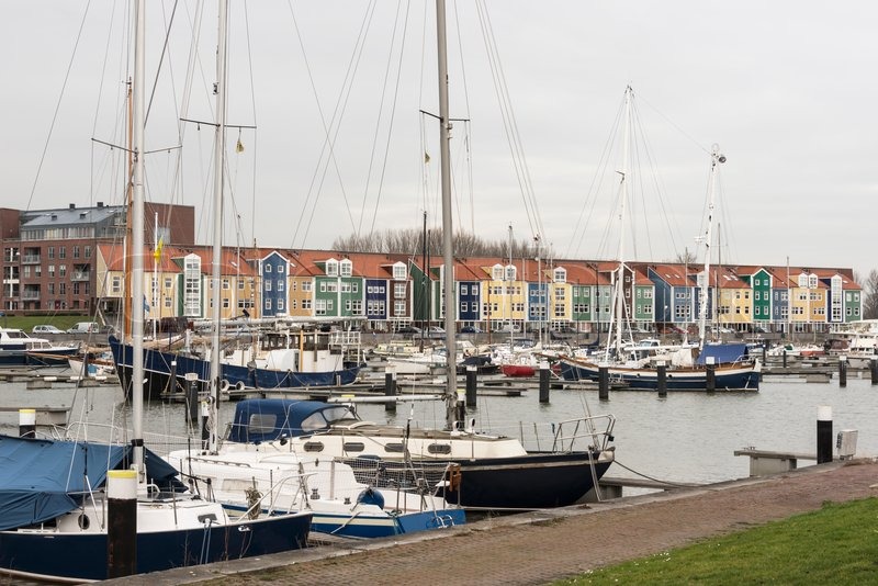 The dutch place Hellevoetsluis with ... | Stock image | Colourbox