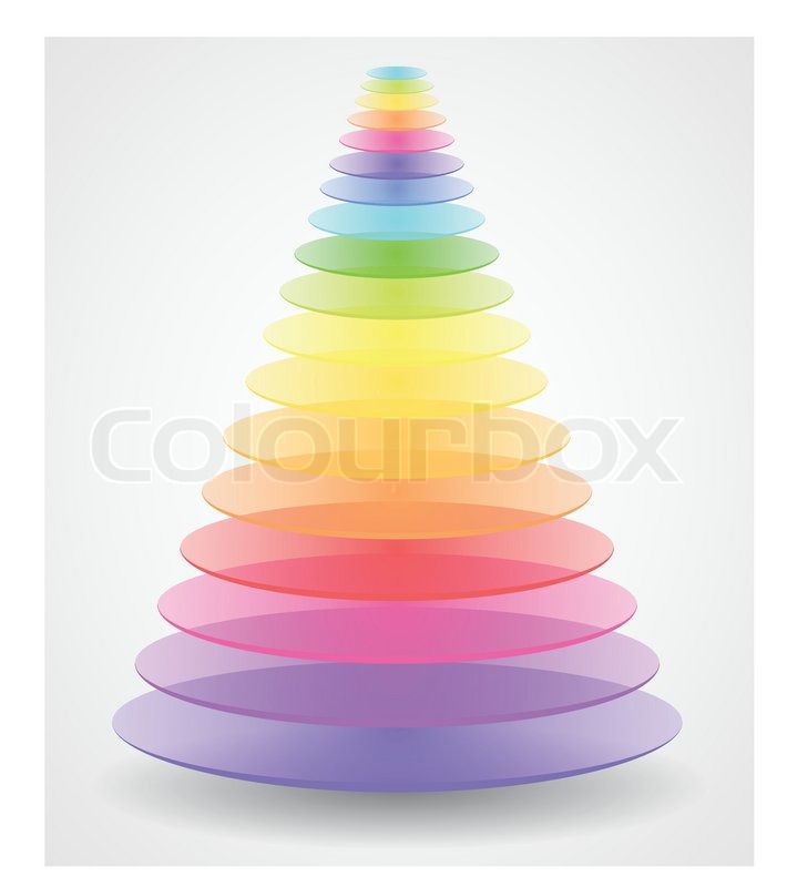 Abstract creative pyramid | Stock vector | Colourbox