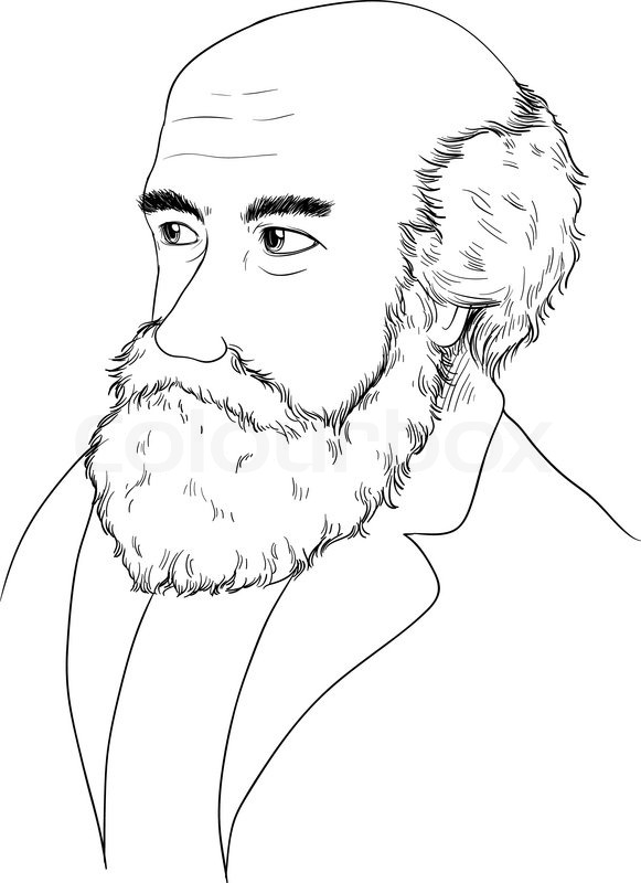 Darwin Charles Coloring Pages Kids Frederick Douglass Para Colorear ...