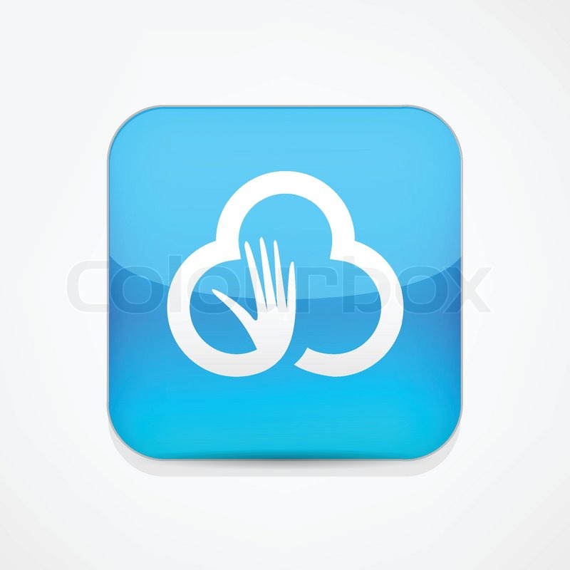 Hilfe-Hand-Symbol | Stock-Vektor | Colourbox